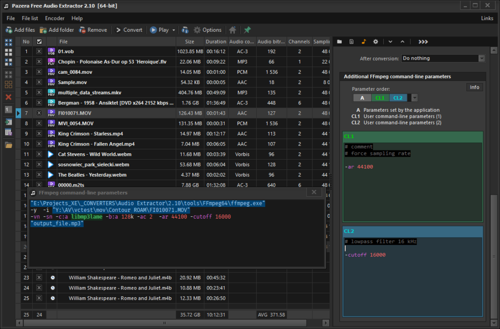 Pazera Free Audio Extractor - Free audio converter